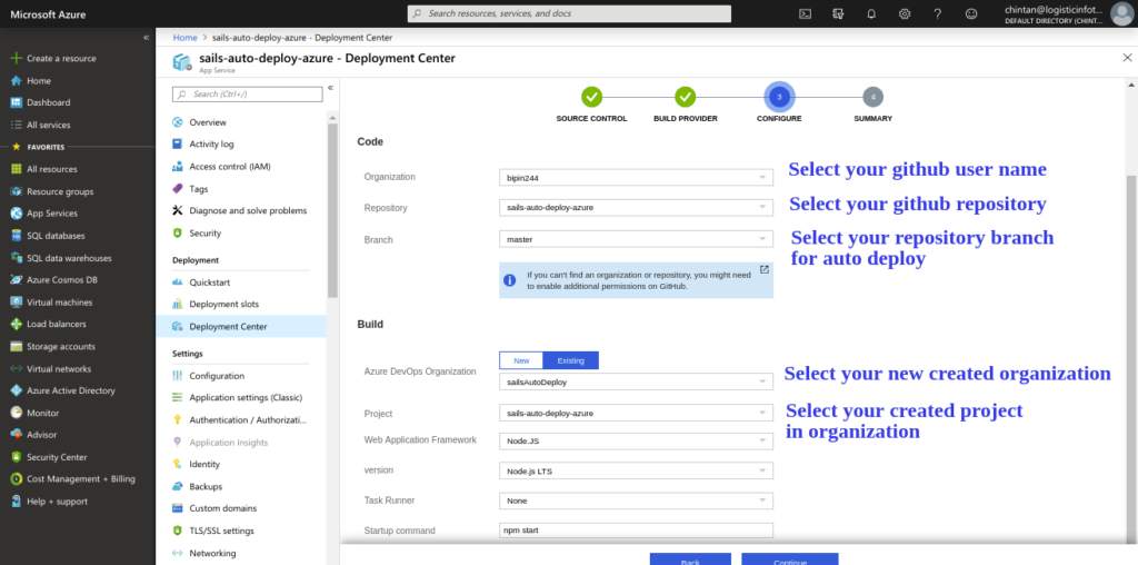Deployment Centre Configure - Logistic Infotech